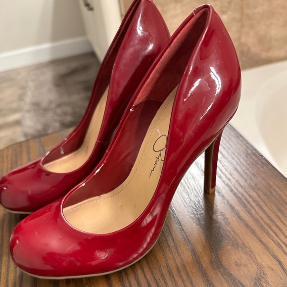 Jessica Simpson | Shoes | Jessica Simpson Maroon Heals | Poshmark